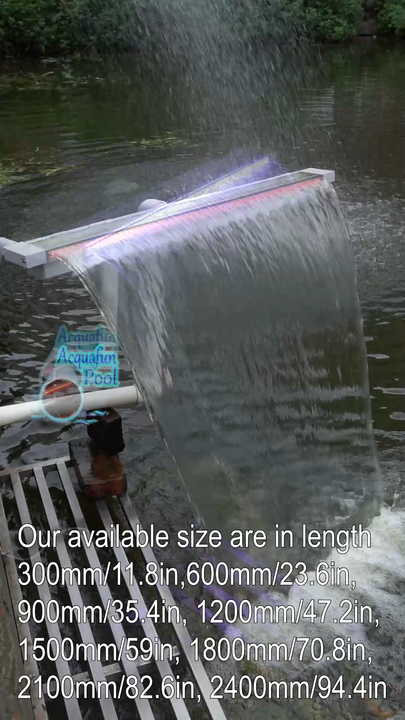 Garden Swimming Pool Cascade Water Blade Wall Spillway