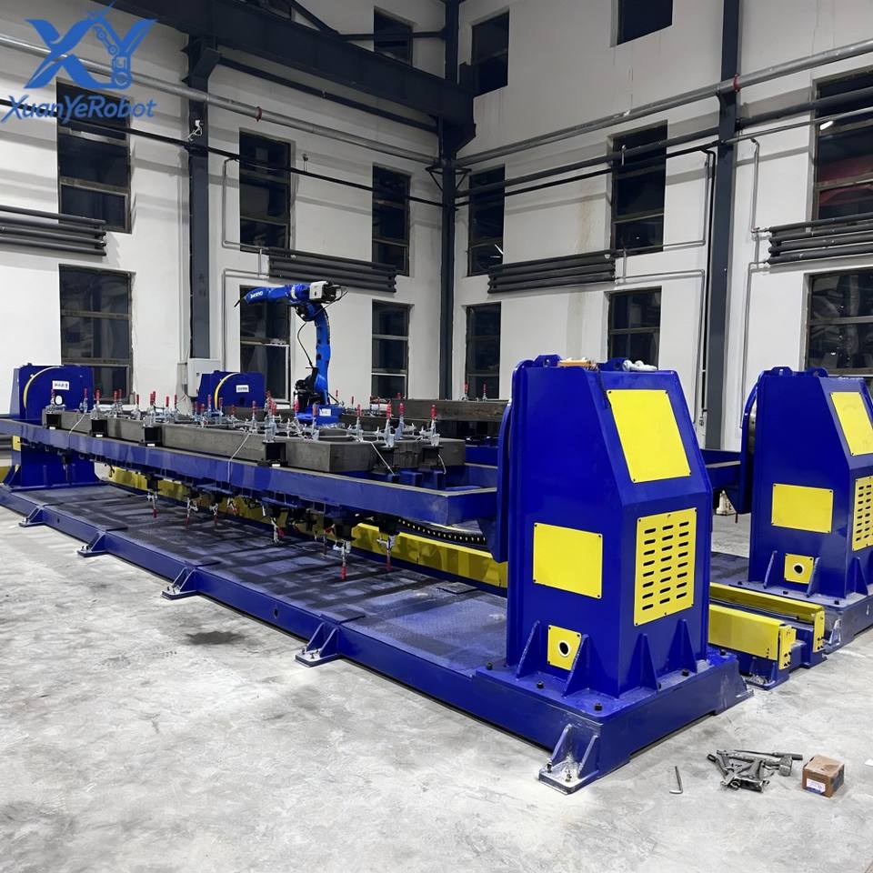 Welding Fixture for Grain Transport Vehicle Frame Yaskawa AR2010 PLC ...