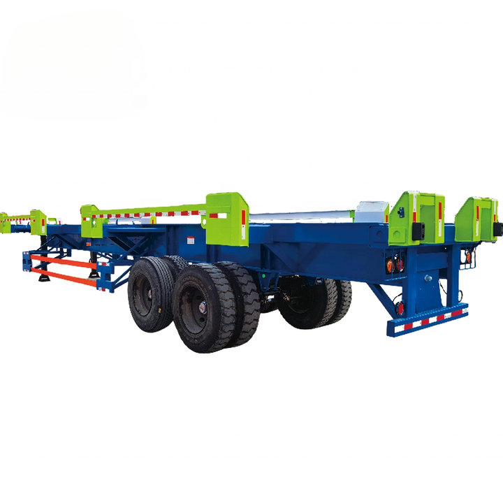 20ft 40Ft 45Ft Port Dock Container Chassis Trailer Terminals Skeleton ...