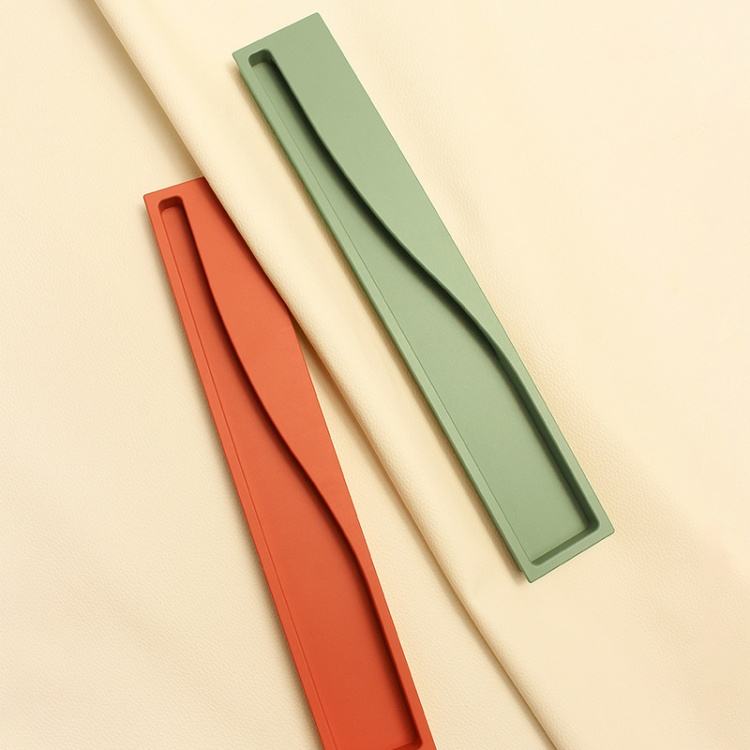 Aluminum Recessed Pull Handle J-Groove Morandi Color Series for Modern ...