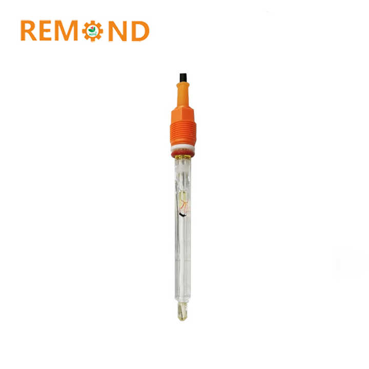 High Temperature pH Sensor PG13.5 Thread pH Electrode with Temperature Compensation Glass pH ...