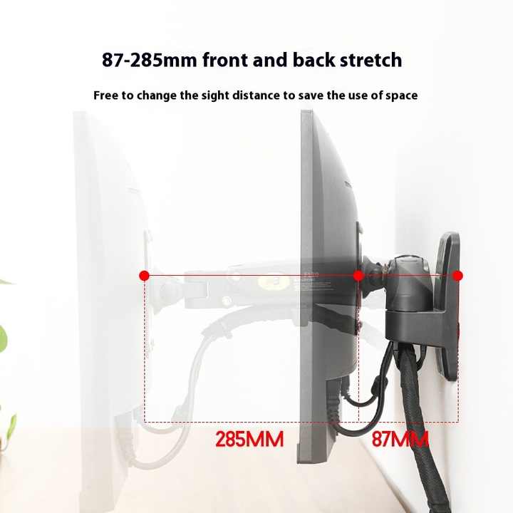 NB F120 Wall-Mounted 90 Degree Tilt Universal LCD Computer Monitor ...