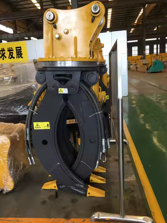 Rotatable Machinery Excavator Parts Attachment Hydraulic Grab Rotating ...