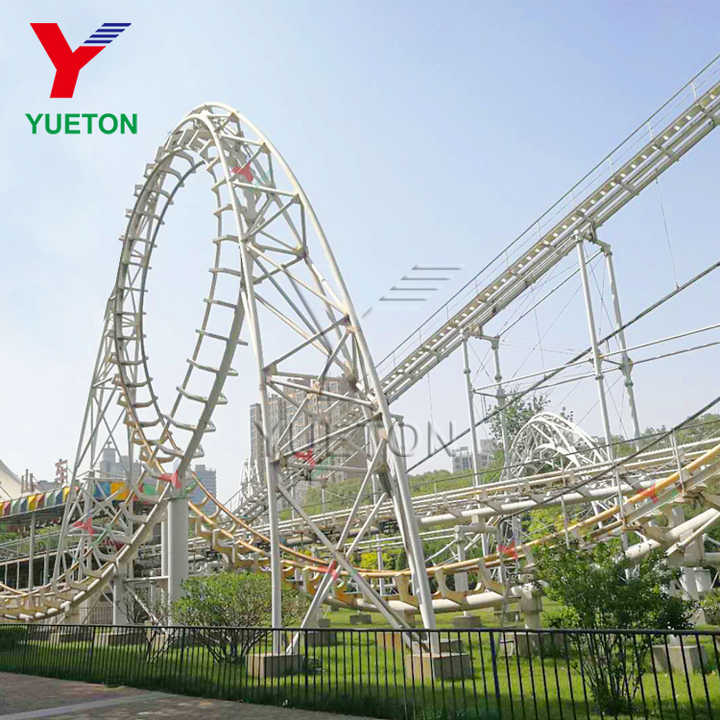 High-Speed Thrill Loop Large Amusement Roller Coaster with Advanced ...