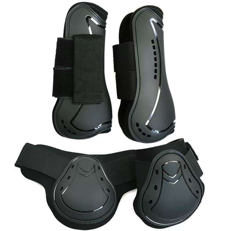 Obstacle Course Horse Leg Guards PU Hard Shell with Breathable Holes ...