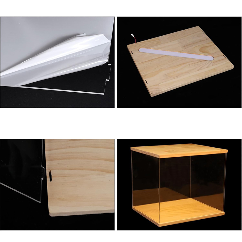 Buy In Bulk Lighted Figure Acrylic Display Case Spot Lighting Enhances ...