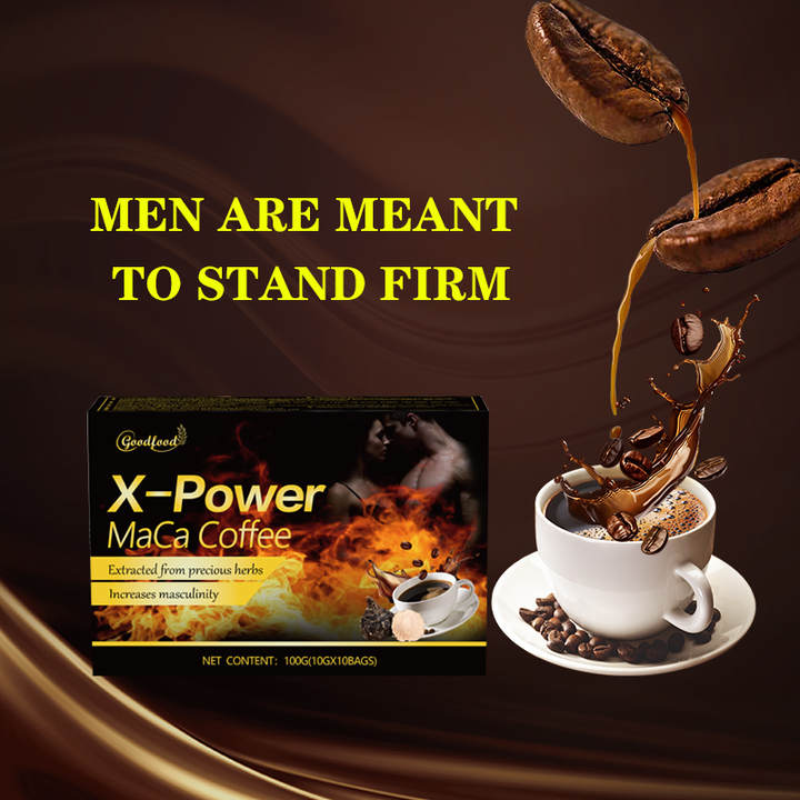 Man X Power Energy Chocolate Instant Coffee with Maca & Ginseng