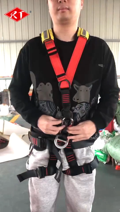 Full Body Safety Harness Fall Arrest Roofing Mountaineering Equipment ...