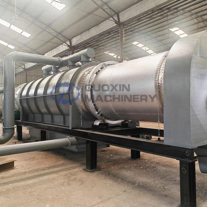 Continues Rice Husk Carbonization Machine Olive-pomace-charcoal-machine ...