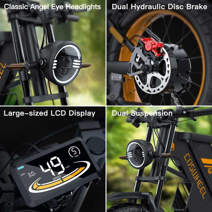 COSWHEEL GT20 48V 1500W Ebike - High Quality Adult Electric Dirt Bike