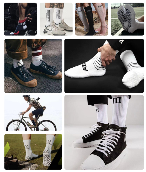 Pre Cut Football Sock Sleeves Cramp Free Socks Custom Company logo ...