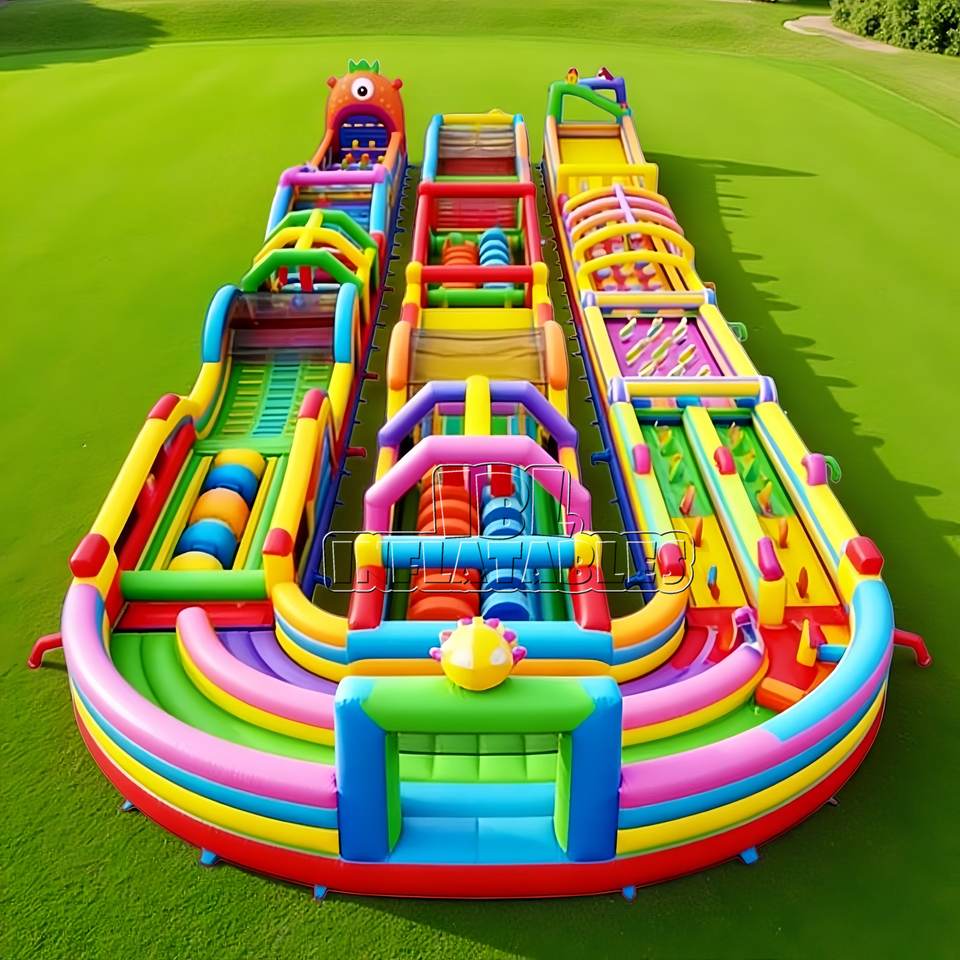 CE Certified Commercial Giant PVC Inflatable Obstacle Course Extreme ...