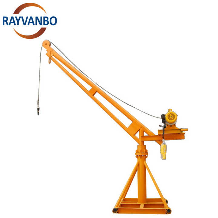 Portable Mini Crane with Electric Winch - 300kg to 1000kg