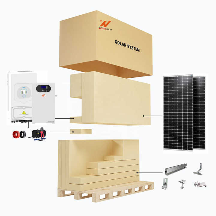 Wingosolar Off Grid Solar System 5KW 6KW 8kw 10kw Complete Home Solar System Kit 8kw Solar Power ...