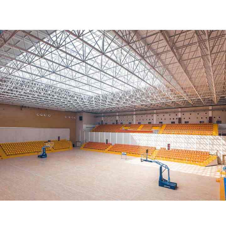 Prefab Steel Pipe Truss Roof Arch Metal Roof Trusses Indoor Stadium ...