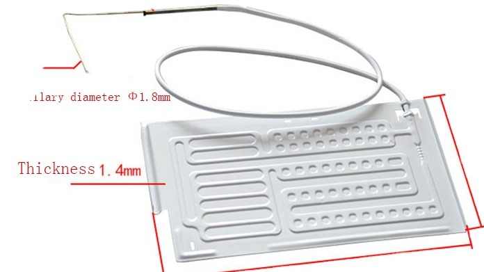 B02100009 560X260MM Plate Evaporator Inflatable Double Copper Tube ...