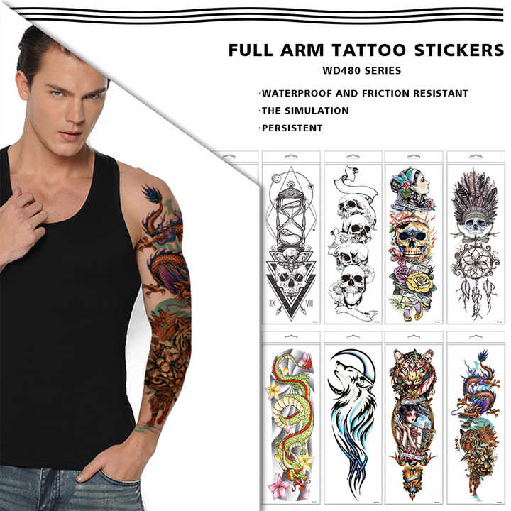 WD01 Wholesale Tatuajes Waterproof Non-Toxic Tattoo Stickers
