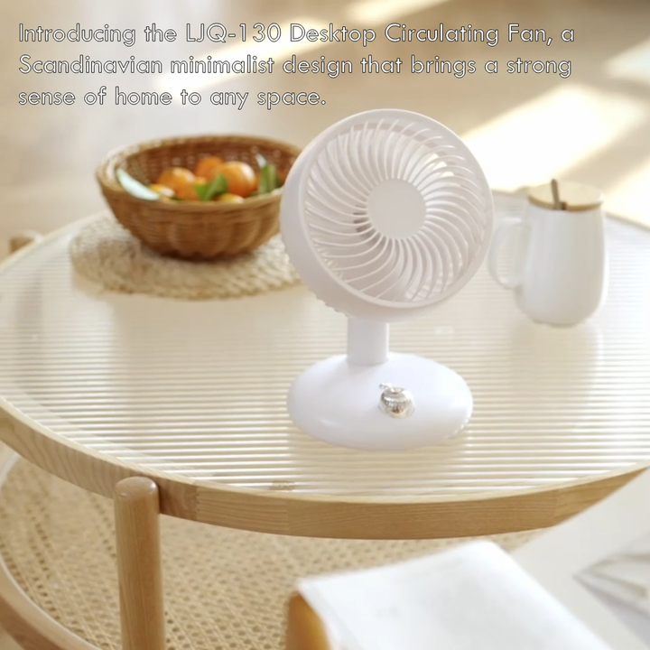 Nordic Minimalist Design DC Electric Mini Air Circulator Portable Fan ...