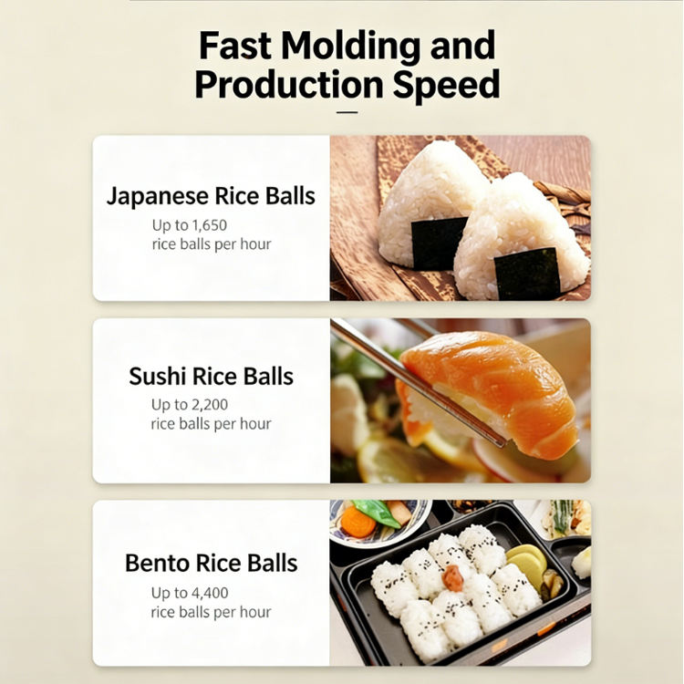 QDMECH Automatic Sushi Machine Commercial Triangle Rice Ball Forming ...