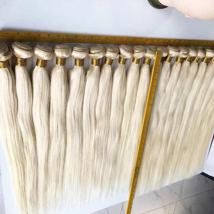 Wholesale Raw Donor Hair - 10 Inch Russian Blonde Weave