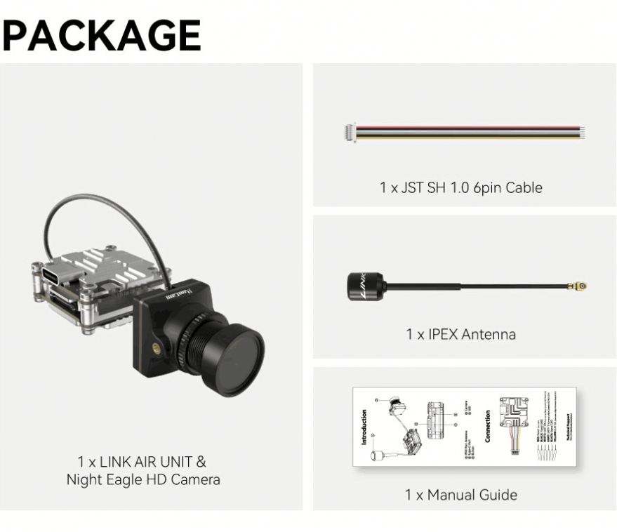 RunCam Link Digital FPV Air Unit Night Eagle HD Camera Version HD ...