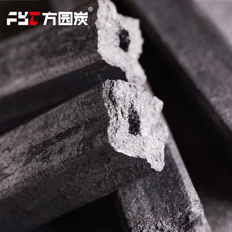 100% Natural Quadrilateral Bamboo Charcoal Low Smoke Low Ash Long ...