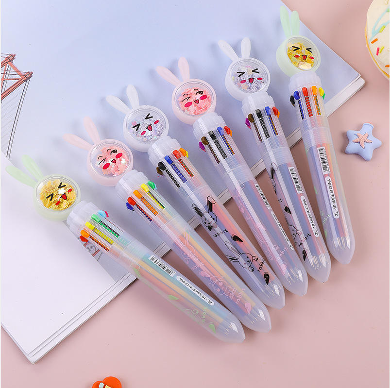 Students Stationery Creative Cute Sequin Transparent Multi Color 10 in ...