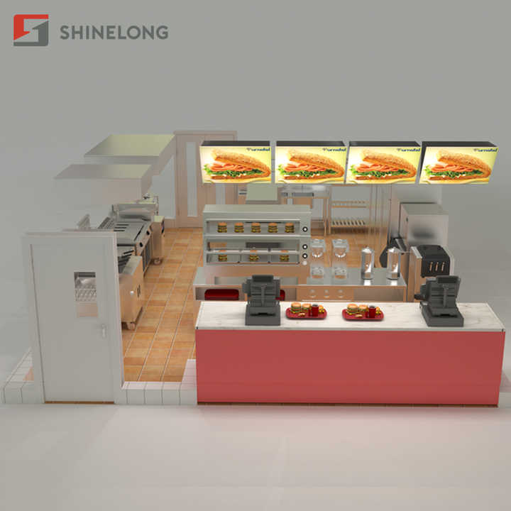 Fast Food Restaurant Equipment Burger Restaurant Kitchen Solution ...