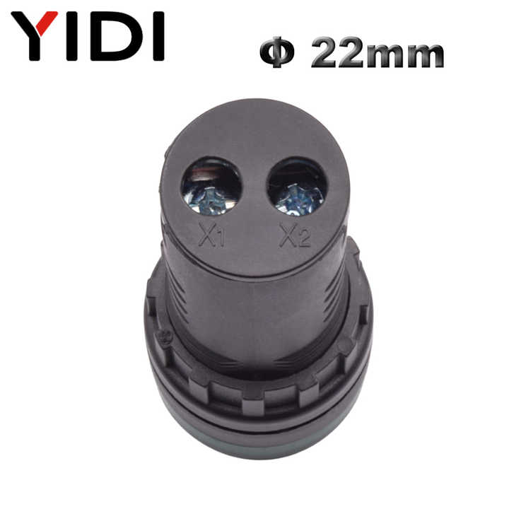 AD16-22SM 22mm Electrical Plastic Warning LED Red Green Flasher Indicator Light Alarm Sirens ...