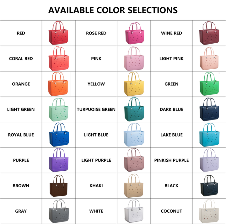 ZHUONING Custom Printed Two Open Top Large Waterproof EVA Beach Tote ...