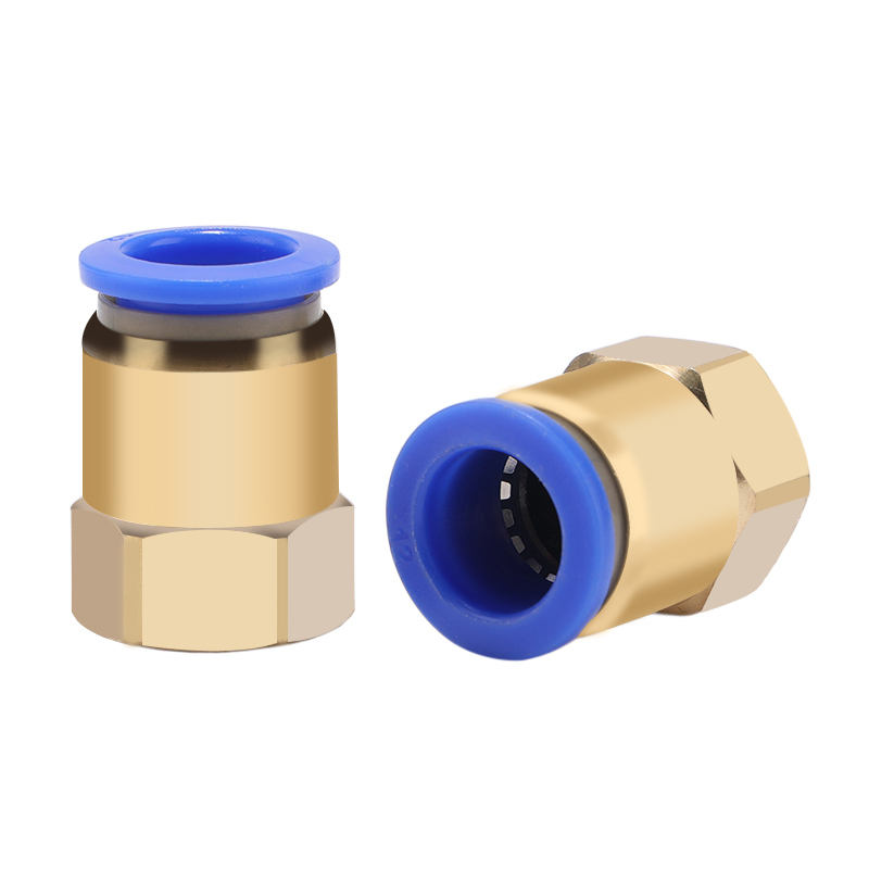 CHAOXU PCF Series Blue Internal Thread Hose Pneumatic Fittings Push-in ...