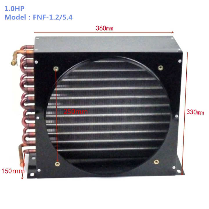 Mini Copper Tube Aluminum Fin Shell Condenser Radiator