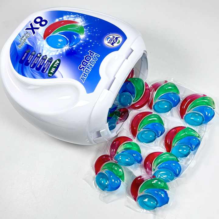 5 in 1 Laundry Pods - Deep Clean & Soften Clothes Efficiently
