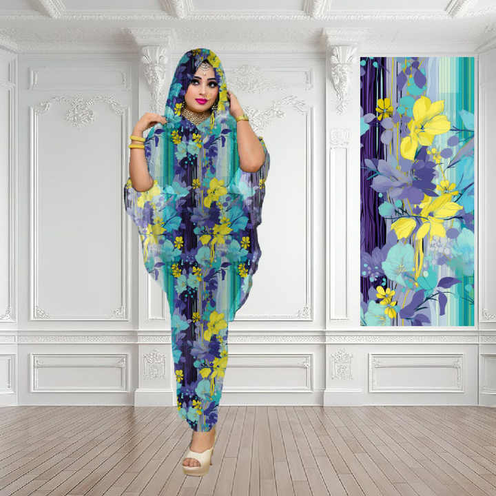 Custom Digital Print Poly Rattiester Ratti Voile Fabric