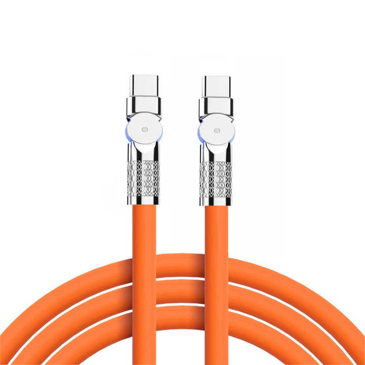 1m USB C Data Cable 120W Fast Charging Smart Type-C Metal Game Cords ...