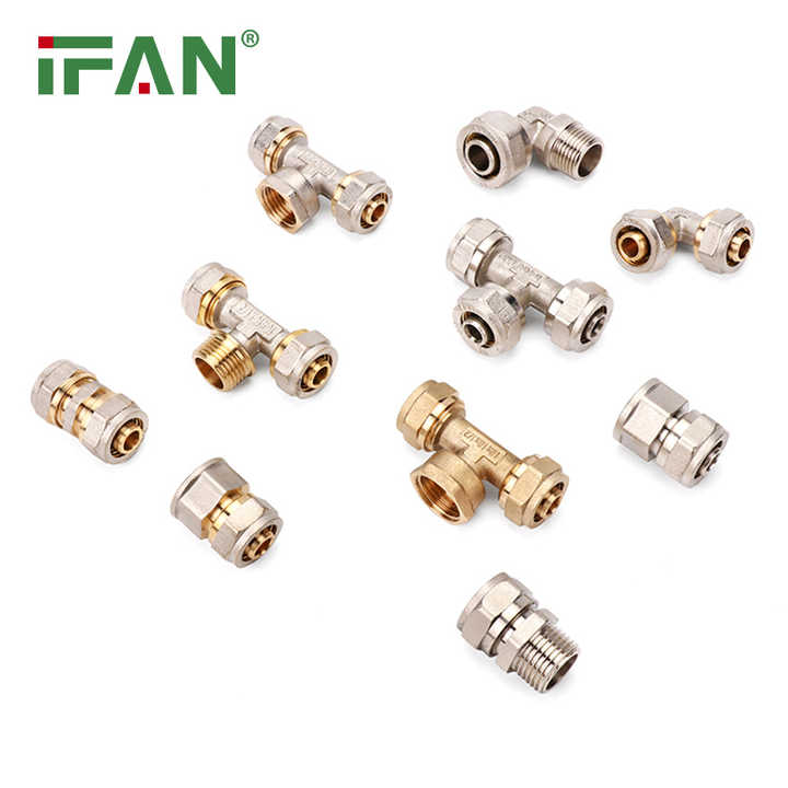 For IFAN Sample PEX Compression Fittings OEM High Pressure Corrosion Resistant Forged Smooth ...
