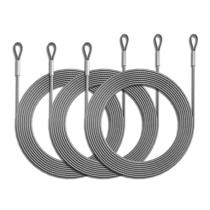 6mm Sun Sail Shade Installation Accessory Hardware with Wire Rope Cable ...