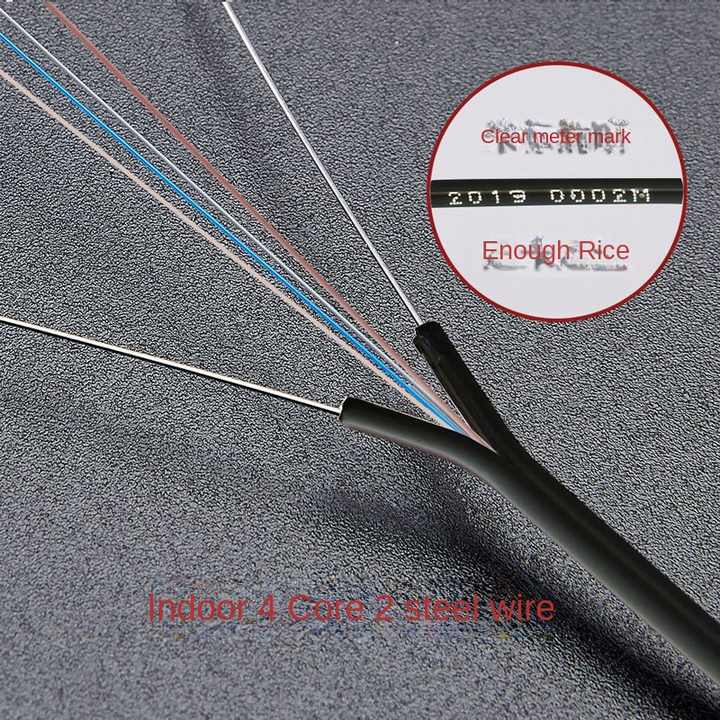 Fiber optic cable 1 core 2 cores 4 cores 1-2 kilometers FTTH descent ...