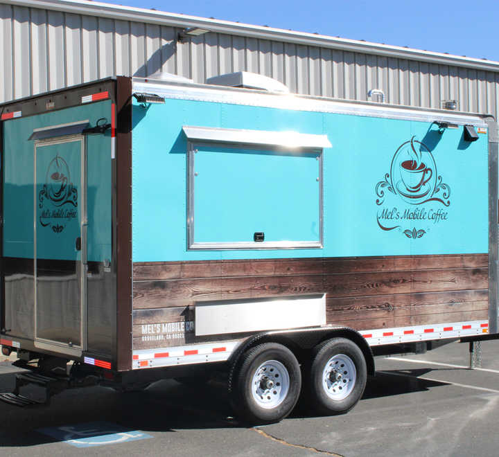 Small food truck, mini food van, trailer, mobile ice cream snack truck ...