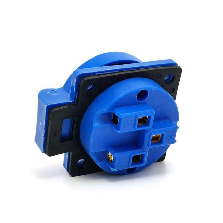 Blue Ip45 Waterproof Industrial Wall Socket, 250v, 16a, Oem | Wholesale
