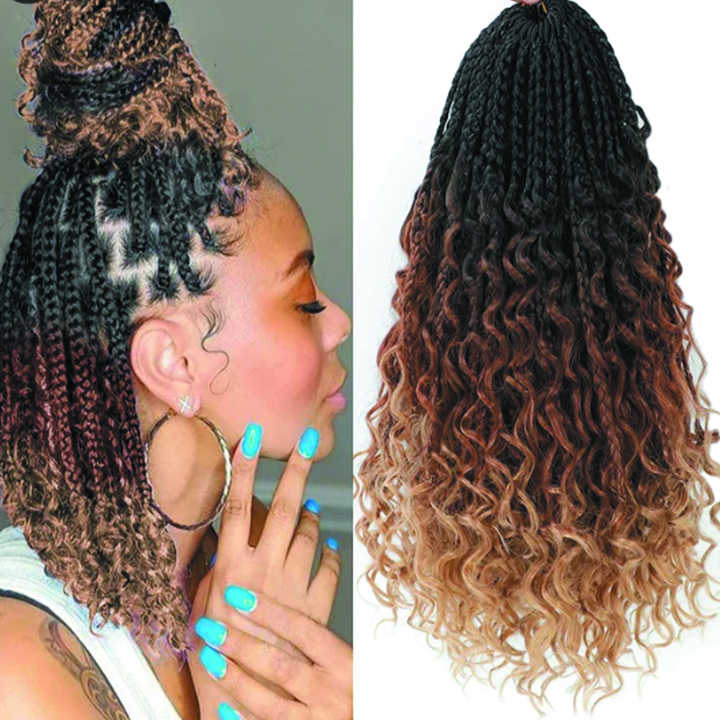 Wholesale Goddess Locs Messy Crochet Bohemian Hair Box Braids With ...