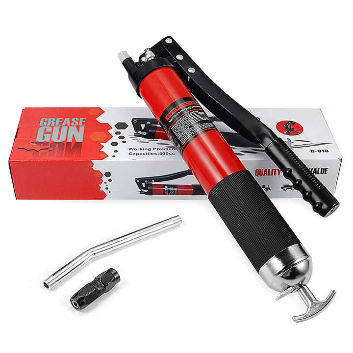 Hand Grease Gun 600CC High Pressure Manual Grease Gun Accessory Kit for ...