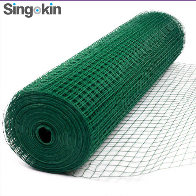 Garden Zone1x20m 16-Gauge PVC Welded Green Vinyl Garden Fence with 3 X ...