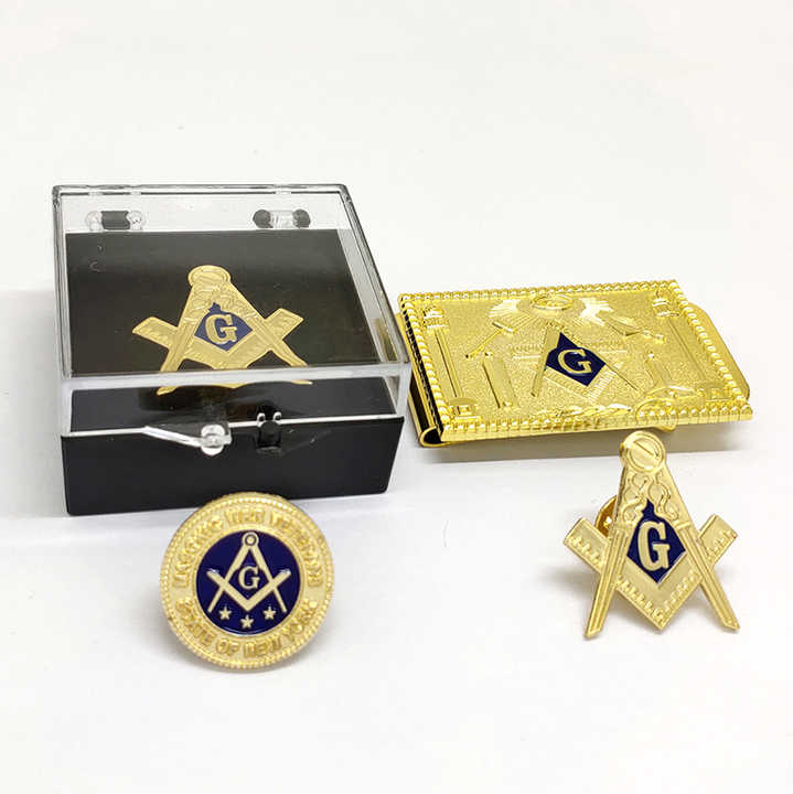 Wholesale Masonic Gold Plated Masonic Jewel Custom Masonery Commemorate ...