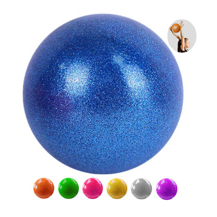 Custom Thick 5.9" Glitter Rhythmic Gymnastics Ball 15cm Dance Practice ...
