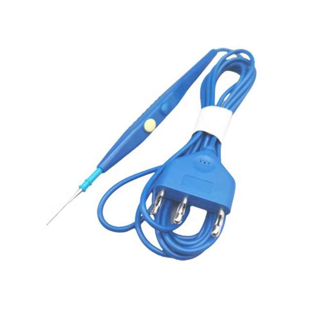 Disposable Blue Electro Surgical Diathermy Pencil With CUT and COAG ESU ...