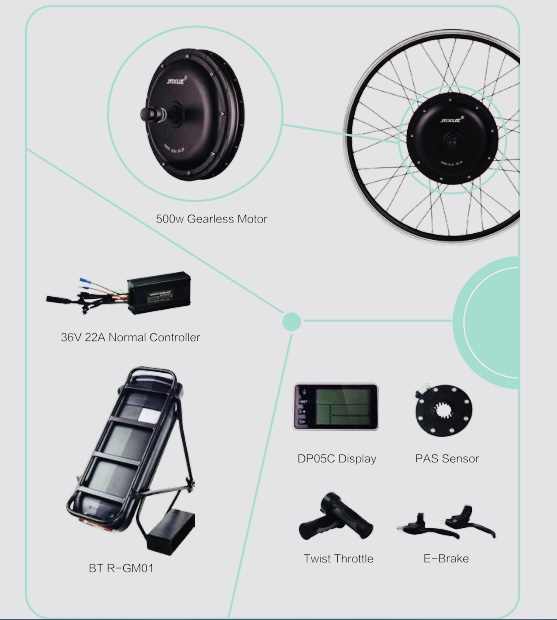 MXUS 48v 500w Electric Motor - Powerful Brushless Hub Motor