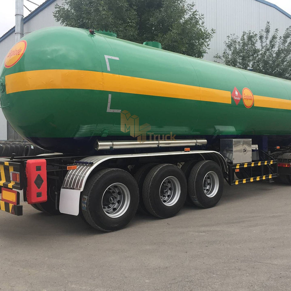 56 Cubic Meter ASME Certified LPG Propane Tanker Semi-Trailer with ...