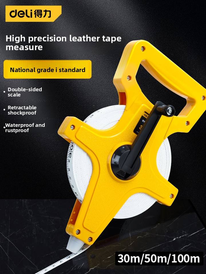 Deli Rolling Measuring Tape 30m 50m 100m Measuring Tool for ...