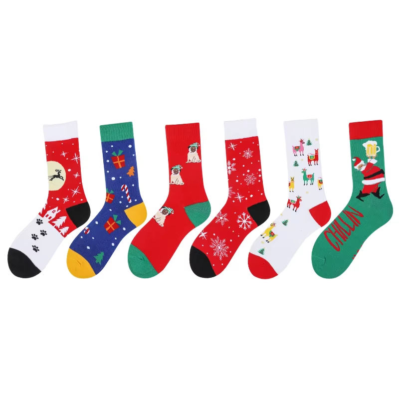 OEM Cute Snowman Elk Pattern Soft Cotton Knitted Christmas Decoration ...